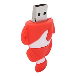 GOWENIC Cartoon USB Flash Drive Cute Red Clownfish Shape Design U Disk USB Memory Stick Thumb Drives Portable Data Storage Flash Drive Cartoon Drive Children (64GB)