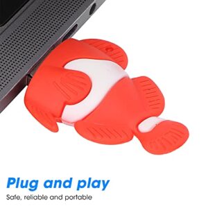 GOWENIC Cartoon USB Flash Drive Cute Red Clownfish Shape Design U Disk USB Memory Stick Thumb Drives Portable Data Storage Flash Drive Cartoon Drive Children (64GB)