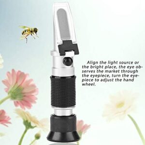 Tnfeeon Honey Refractometer, Sturdy Multipurpose Refractometer for Honey Lightweight for Bee Keeping Supplies