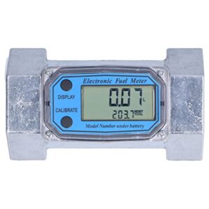 ozgkee turbine flow meter electronic digital fuel liquid water gas oil flowmeter 2in 2.3v to 3.3v