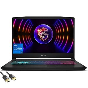 msi katana 15 gaming laptop,15.6'' fhd ips 144hz,13th gen intel 10-core i7-13620h,rtx 4070,64gb ddr5,2tb pcie ssd,tb 4,usb-c,wifi 6,cooler boost 5,rgb backlit,sps hdmi 2.1 cable,win 11 (‎ b13vgk)