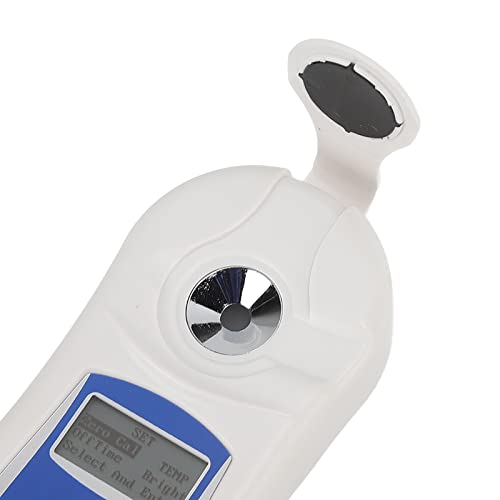 Brix Meter, Sugar Tester Range 0-53% 0.1% Accuracy Widely Used Backlight Display for Fruit