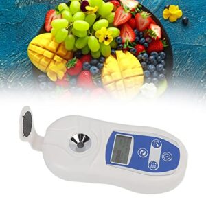 Brix Meter, Sugar Tester Range 0-53% 0.1% Accuracy Widely Used Backlight Display for Fruit