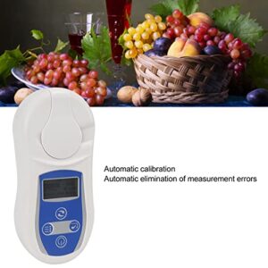 Brix Meter, Sugar Tester Range 0-53% 0.1% Accuracy Widely Used Backlight Display for Fruit