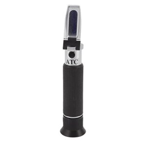 liquor refractometer, alcohol refractometer 0‑80% range accurate data calibration screw fast measurement adjustable eyepiece for beer brewing