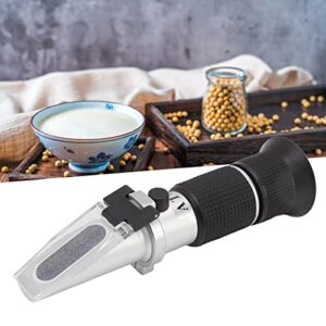 Brix Tester Refractometer, Efficient 0‑80% Clear Fruit Sugar Content Measuring Tool Adjustable Lens for Sugary Drink for Home