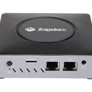 Zignbox GL01V2-PLUS Fanless Mini PC Intel Celeron N4000 Processor Up to 2.6GHz 8GB RAM 120GB SSD Dual HDMI Dual LAN Windows 10 Pro