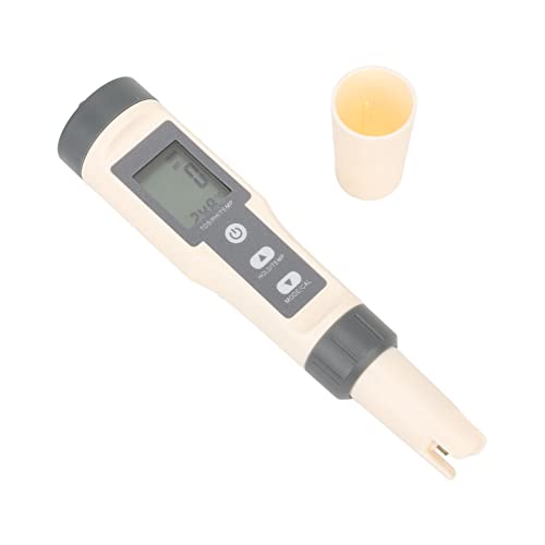 Water Quality Test Tool Portable Auto Calibration Wide Test Range ABS Backlight TDS Meter Wide Application 3 in 1 for Planting