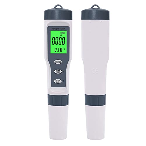 Water Quality Test Tool Portable Auto Calibration Wide Test Range ABS Backlight TDS Meter Wide Application 3 in 1 for Planting