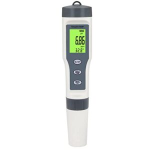 Water Quality Test Tool Portable Auto Calibration Wide Test Range ABS Backlight TDS Meter Wide Application 3 in 1 for Planting