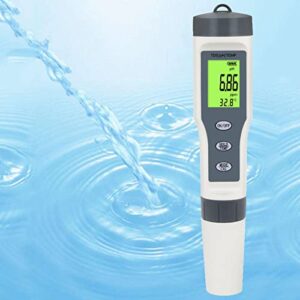 Water Quality Test Tool Portable Auto Calibration Wide Test Range ABS Backlight TDS Meter Wide Application 3 in 1 for Planting