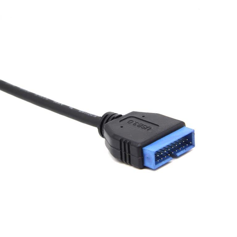 JMT USB 3.1 Adapter Cable Type-E Male to IDC 20P Male USB 3.0 20Pin Extension Cable for Computer Motherboard 30cm (5pcs)