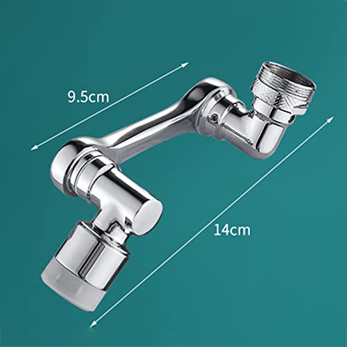 PSVOD Faucet Extender for Bathroom Sink Universal,1080 Faucet Extender Brass,Universal Splash Filter Faucet 1080 Rotating,2 Water Outlet Modes,for Bathroom Household