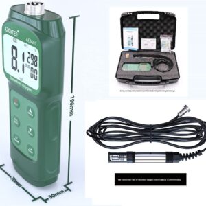 Portable Dissolved Oxygen Meter，Upgrade Temperature, Salinity and Altitude Triple Compensation，Handheld Water Quality Monitor