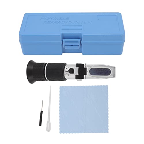 Leftwei Handheld Alcohol Refractometer, 0,32 Brix 0,140 Fruit Wine 0,27 Baume Scale Display Concentration Meter with Water Like Whiskey, Brandy, Used in Scientific Research