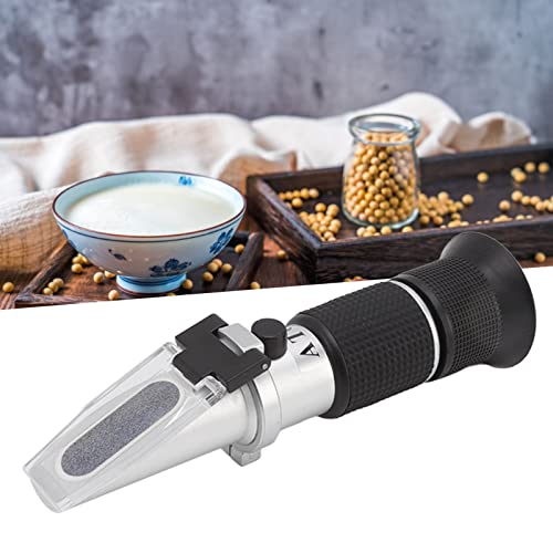 Leftwei Handheld Alcohol Refractometer, 0,32 Brix 0,140 Fruit Wine 0,27 Baume Scale Display Concentration Meter with Water Like Whiskey, Brandy, Used in Scientific Research