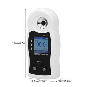 Refractormeter, Sugar Tester Easy to Use Sensitive Response for Farmer for Food for Fruit Sugar