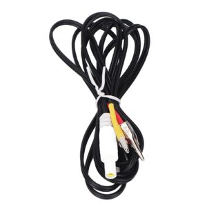 Demeras Clip Electrode Wire, TENS Wire 5pcs Safe Portable Black for Travel