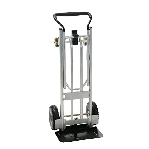 3-in-1 Folding Series Hand Truck/Cart/Platform with Flat-Free Wheels Silver