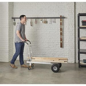 3-in-1 Folding Series Hand Truck/Cart/Platform with Flat-Free Wheels Silver