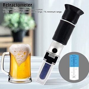 Wine Refractometer Easy Operation Portable 1% Accuracy Brewing Refractometer Wide Application for Measurement