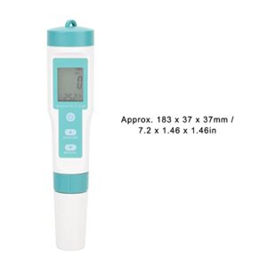 Digital Water Quality Meter, Backlight Display PH TDS Temperature EC Salinity SG ORP Water Quality Testing Pen Handheld for Aquaculture