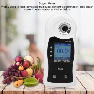 Refractormeter, Electronic Instruments Sugar Tester Easy to Use Sensitive Response with 1 X Sugar Meter for Food for Beverage