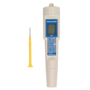 PH Meter, 4 in 1 Portable Ergonomic Water Quality Tester Accurate Large Screen ABS Shell Aquaculture for Laboratory