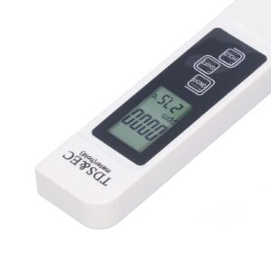 TDS Meter Digital Water Tester 3 in 1 ppm EC and Temperature Test Pen Easy to Use Water Purity Tester