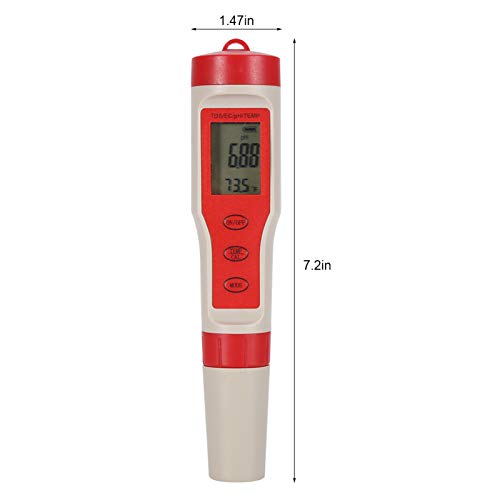 4 In 1 Function Ph Tds Ec Temp Digital Water Quality Tester Monitor Meter Test Pen