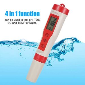 4 In 1 Function Ph Tds Ec Temp Digital Water Quality Tester Monitor Meter Test Pen