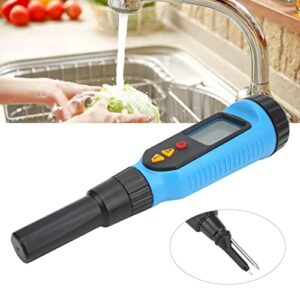 PH Tester Pen ABS Soil Water Garden Accuracy Ph High Accuracy Portable PH Meter with LCD Display for Bread Meat Fruit