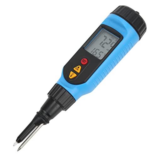 PH Tester Pen ABS Soil Water Garden Accuracy Ph High Accuracy Portable PH Meter with LCD Display for Bread Meat Fruit