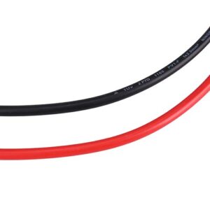 Tbest Cable,Extension Cable 10 Awg,Extension Cable,Solar Connectors,Connector 2.5Mm Pair of Red Black Solar Panel Pv Cable Wire Male Female Connectors