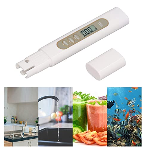 Pen Type TDS Meter, High Sensitivity Water Purity Tester 3 Key Water Electrolyzer Tester Portable Testing Kit with Backlit