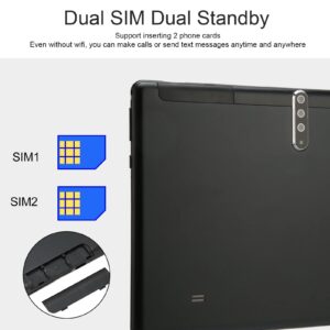 Tablet with HD Screen, Aluminum Alloy Tablet Computer, 5Ghz 10.1 Inch to Work (US Plug)