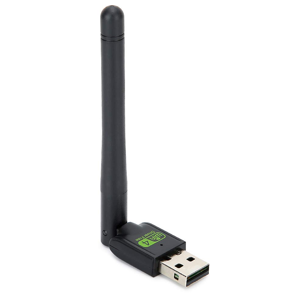 Heayzoki USB WiFi Adapter, 150Mbps Wireless Network Adapter with 2DBI Antenna, WiFi USB Computer Network Card USB Network Adapters for PC Laptop