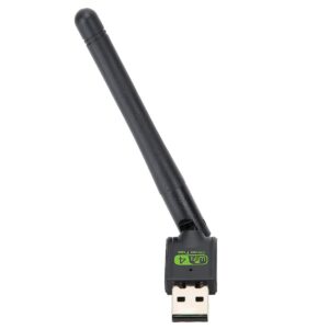 Heayzoki USB WiFi Adapter, 150Mbps Wireless Network Adapter with 2DBI Antenna, WiFi USB Computer Network Card USB Network Adapters for PC Laptop