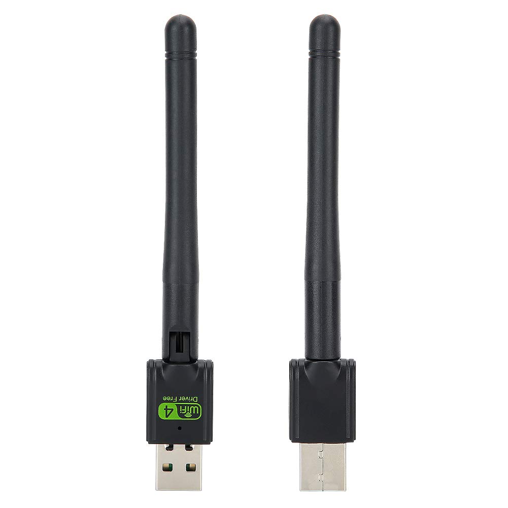 Heayzoki USB WiFi Adapter, 150Mbps Wireless Network Adapter with 2DBI Antenna, WiFi USB Computer Network Card USB Network Adapters for PC Laptop