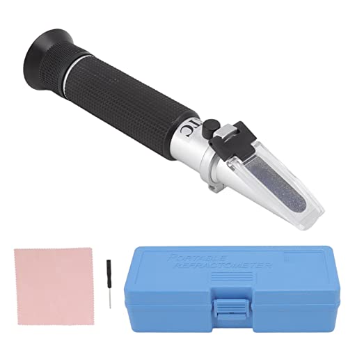 Spirit Alcohol Refractometer, Easy to Read 0‑80% Range Alcohol Measurement Refractometer Cover Plate for Beer Brewing