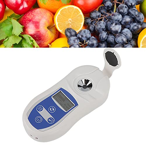 Sugar Tester, Brix Meter Backlight Display Fast Measurement Range 0-53% Widely Used 0.1% Accuracy for Fruit