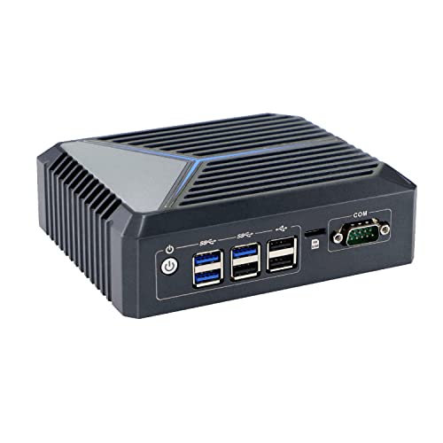 HUNSN Micro Firewall Appliance, Mini PC, VPN, Router PC, Intel Celeron J6412, RX13, AES-NI, SIM Slot, COM, 3 x 2.5GbE I225-V B3, HDMI, 2 x DP, TPM2.0, Barebone, NO RAM, NO Storage, NO System