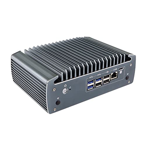 HUNSN Micro Firewall Appliance, Mini PC, OPNsense, VPN, Router PC, Intel Core I5 10210U, RX10, AES-NI, 6 x 2.5GbE I225-V B3, HDMI, DP, COM, SIM Slot, TPM2.0, 4G RAM, 32G SSD