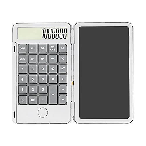 6.5 Inch 2 in 1 Rechargeable Calculator Writing Tablet Smart Drawing Tablet Graphic Handwriting Pad Board (Color : White, Size : Medium)