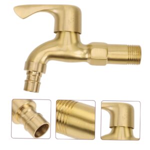 Cabilock Washing Machine Faucet Garden Water Faucet Shower Faucet Outside Faucet Bathroom Basin Faucet Filtered Water Faucet Waterfall Faucet Sink Basin Water Tap Tub Copper Faucet Pipe