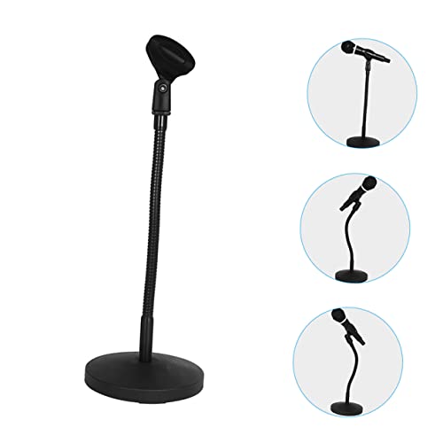 Milisten microphone stand tabletop Stand with Mic Clip guitar amps microphone holder clamp mic holder amp stand mic stands metal brackets tabletop Mic Stand household office microphone clip