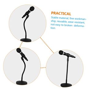 Milisten microphone stand tabletop Stand with Mic Clip guitar amps microphone holder clamp mic holder amp stand mic stands metal brackets tabletop Mic Stand household office microphone clip