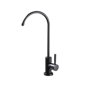 novoce water filter faucet kitchen faucets 360 sink water filter faucet stainless drinking water faucet,brushed (color : black)