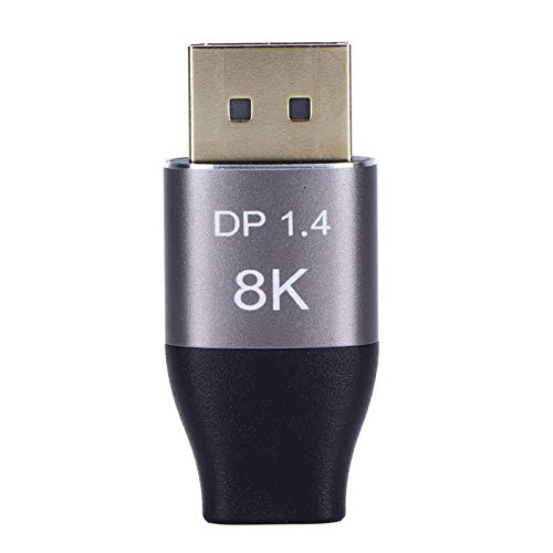 Mini DP to DP Adapter,Mini DP to DP Adapter 8K 60Hz 2-Way Mutual HD Conversion Head Computer Monitor Supplies,Convenient and Practical