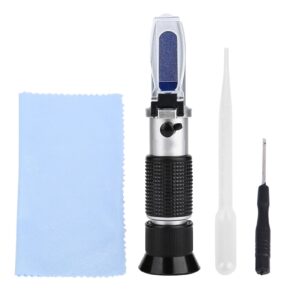 Handheld Antifreeze Refractometer, Automotive Engine Battery Antifreeze Refractometer ATC Glycol Antifreeze Tester with Antislip Rubber Handle